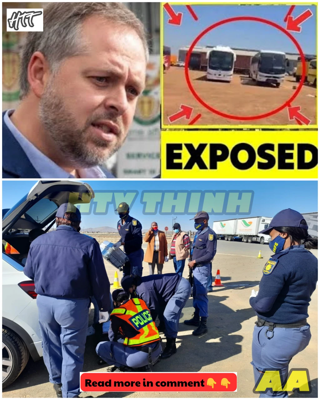 SAPS Stopped and Searched a Bus Coming into South Africa - HTT - News
