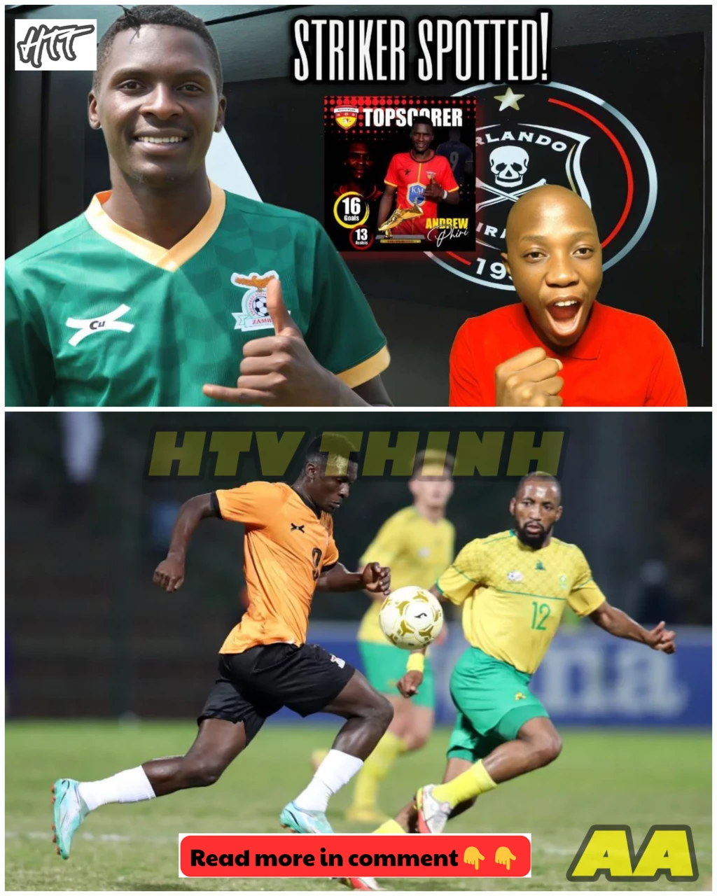 Orlando Pirates SPOTTED With New Striker From Zambia - HTT - News