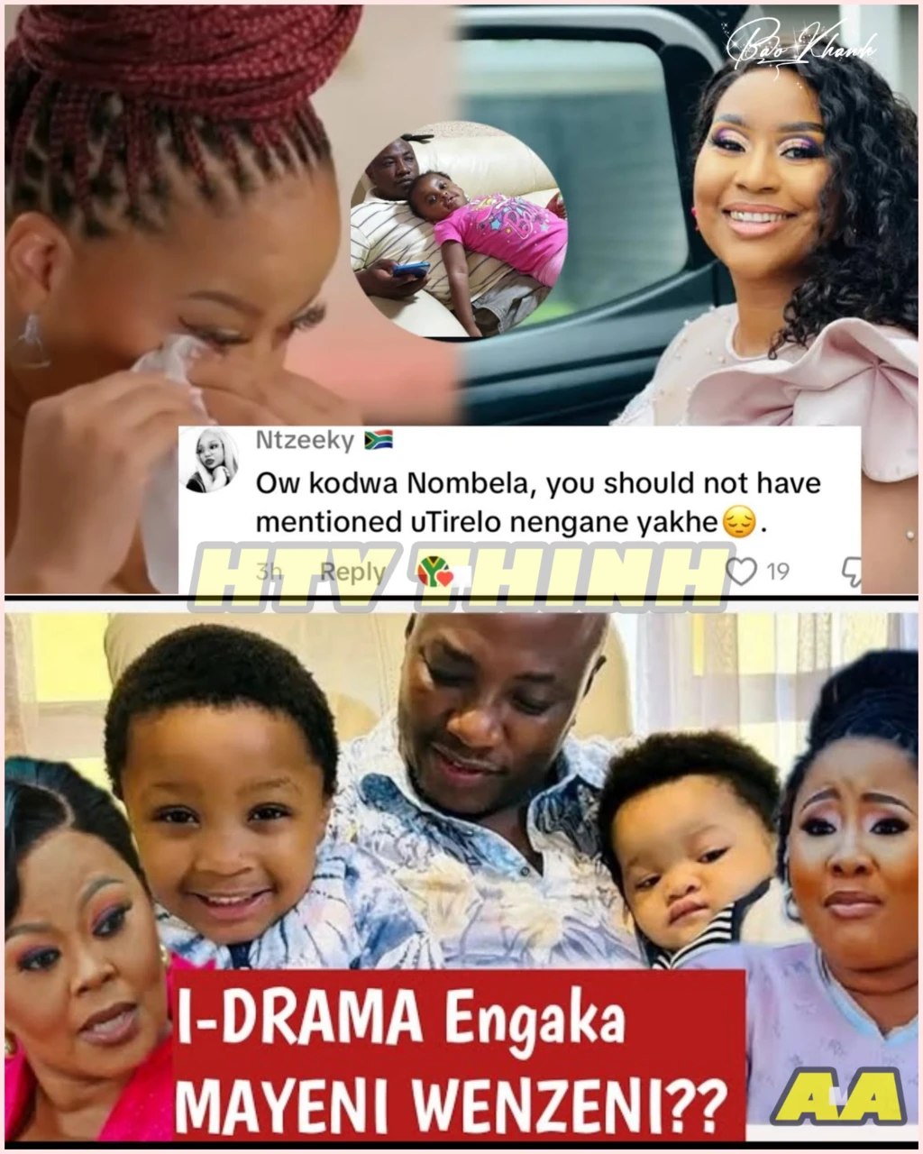 Tirelo reacts to Mangwabe saying her child is NOT a Mseleku after ...