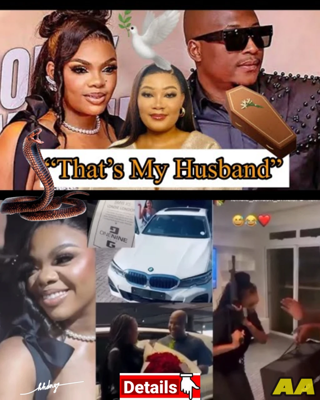 Shocking Funeral Twist! Mabonga Sphamandla Laid to Rest, But Wife ...