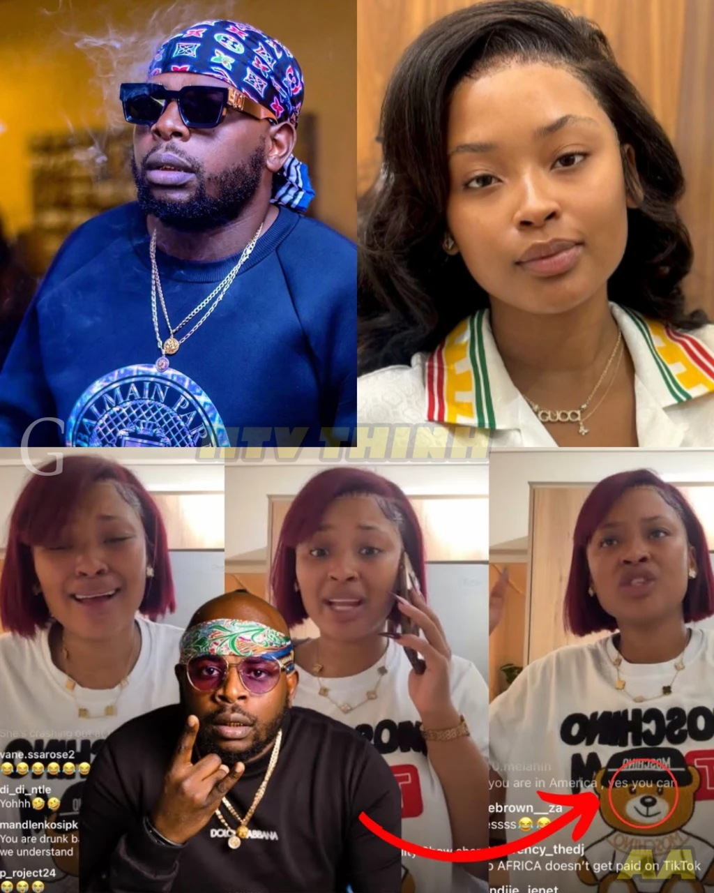 Very drunk Cyan Boujee calls Dj Maphorisa in the middle of the night to ...