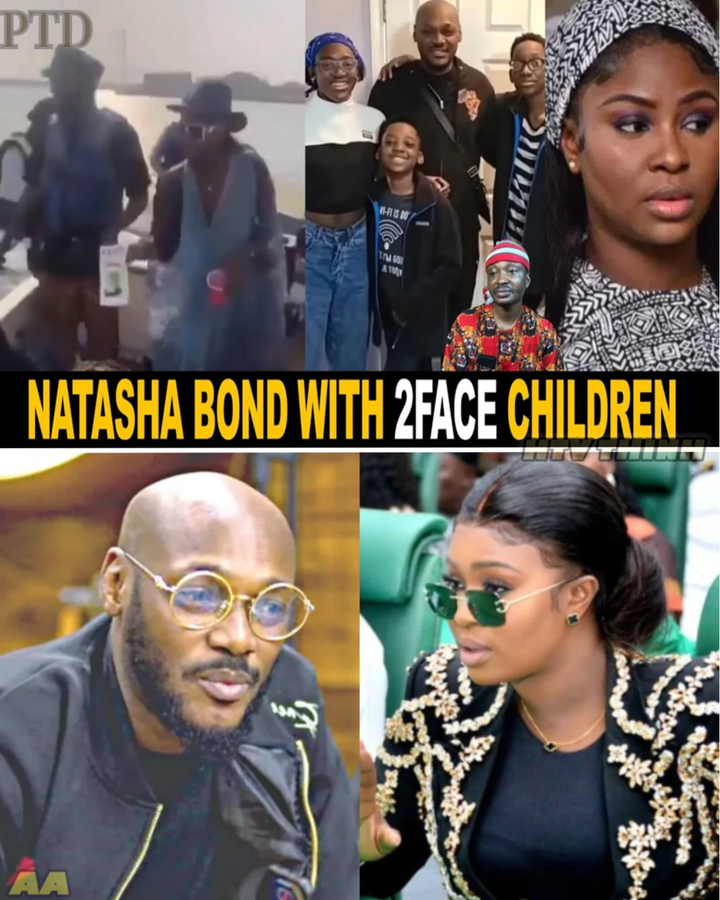 Natasha's Heartfelt Bonding with 2Face Idibia's Kids on a Magical Boat ...