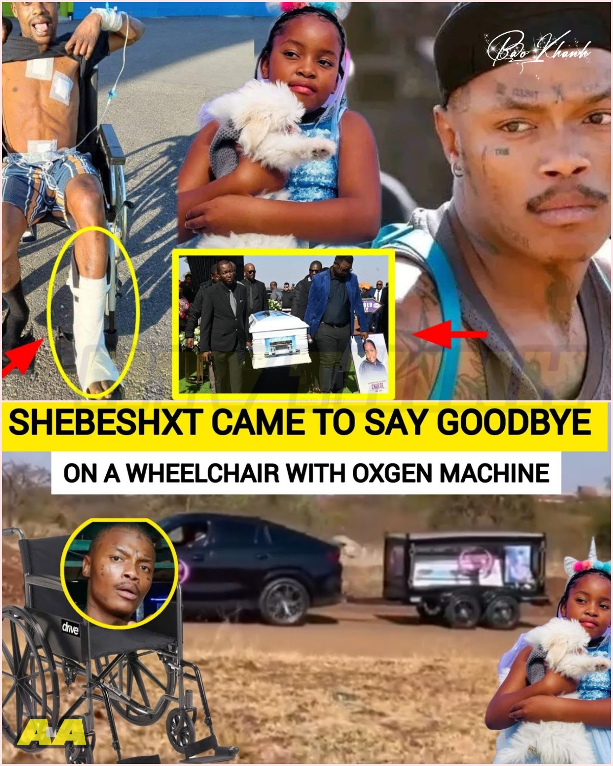 Shebeshxt came to say Goodbye to Onthatile on a wheelchair and had an oxygen with - News