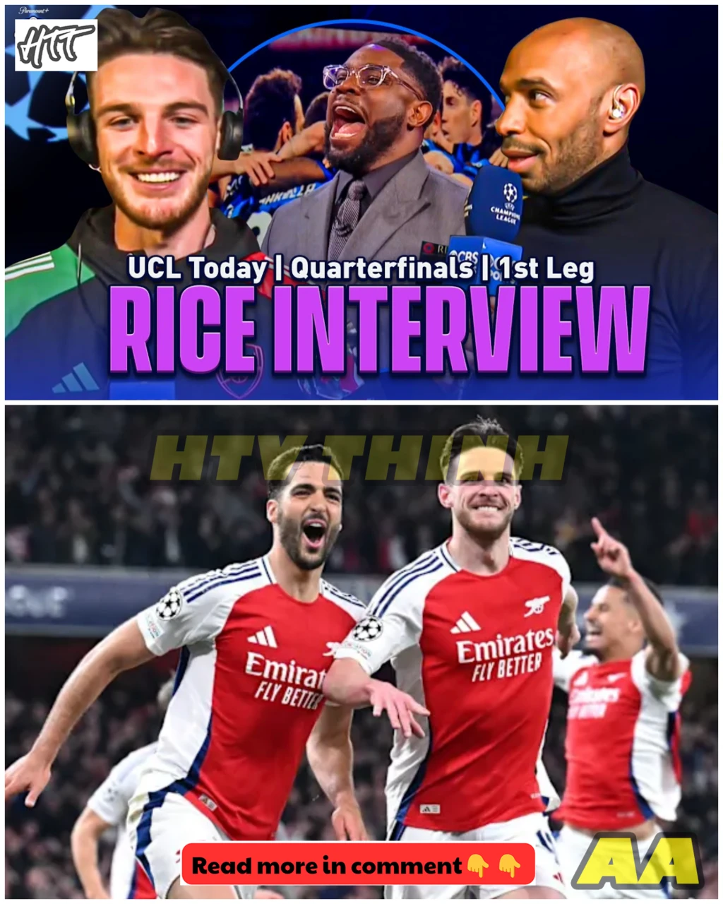 Declan Rice Interview After Arsenal Victory! - HTT - News