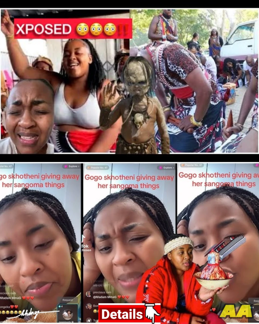 Gogo Skhotheni’s Thwasa’s revealing her dark secrets after repenting‼️ ...