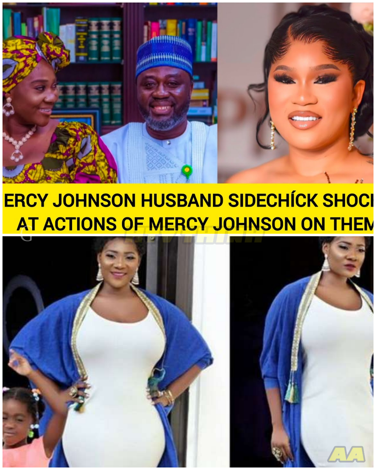 😲 Mercy Johnson’s Husband’s Side Chick Shocked by Mercy Johnson’s ...