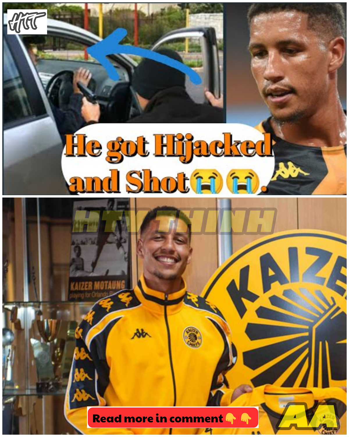 Kaizer Chiefs defender Luke Fleurs d.i.e.d during a hijack. - HTT - News