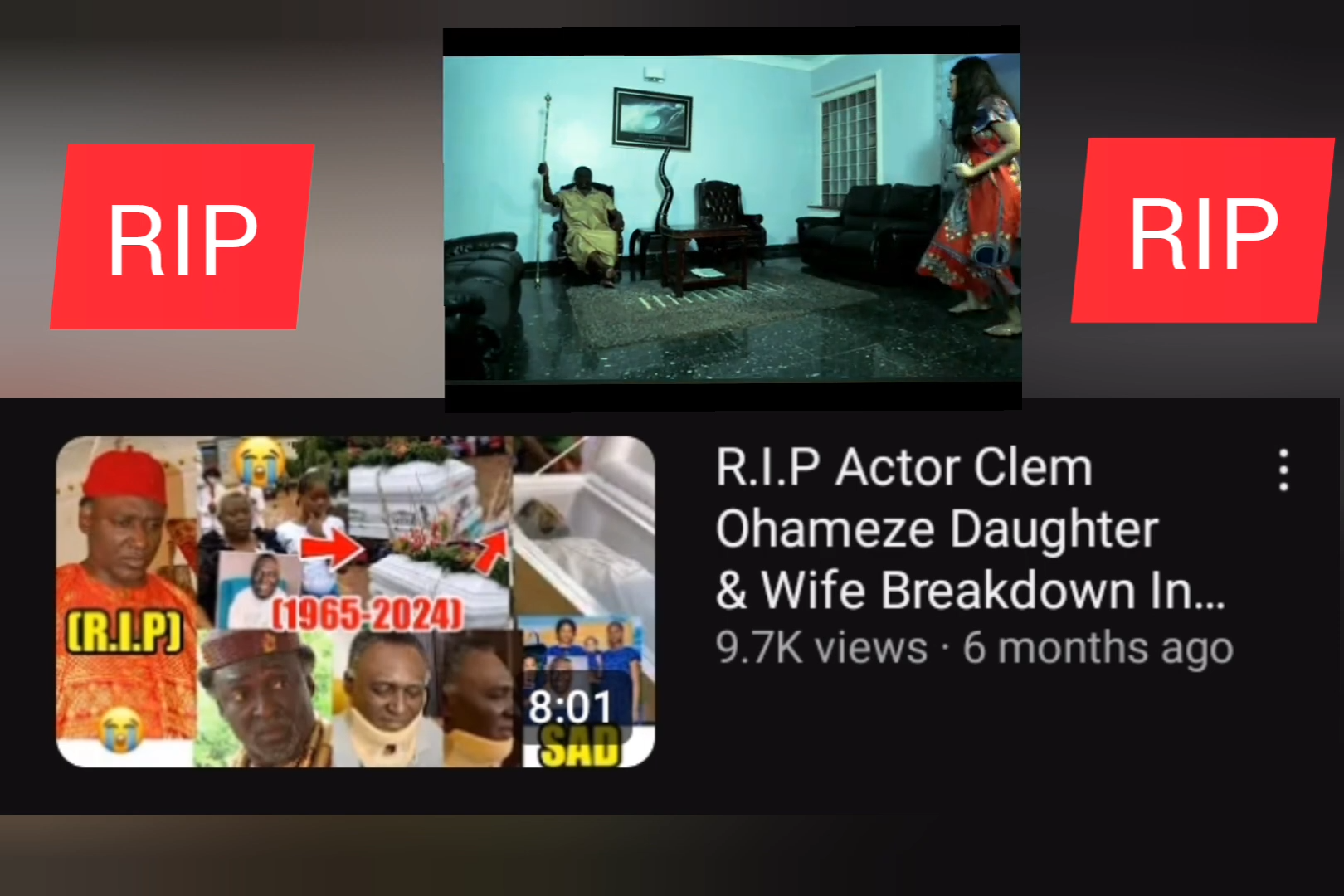 Watch How they Kpai Nollywood Legend Clem Ohameze//RIP #nollywood #Clemohameze #Naijagist # ...