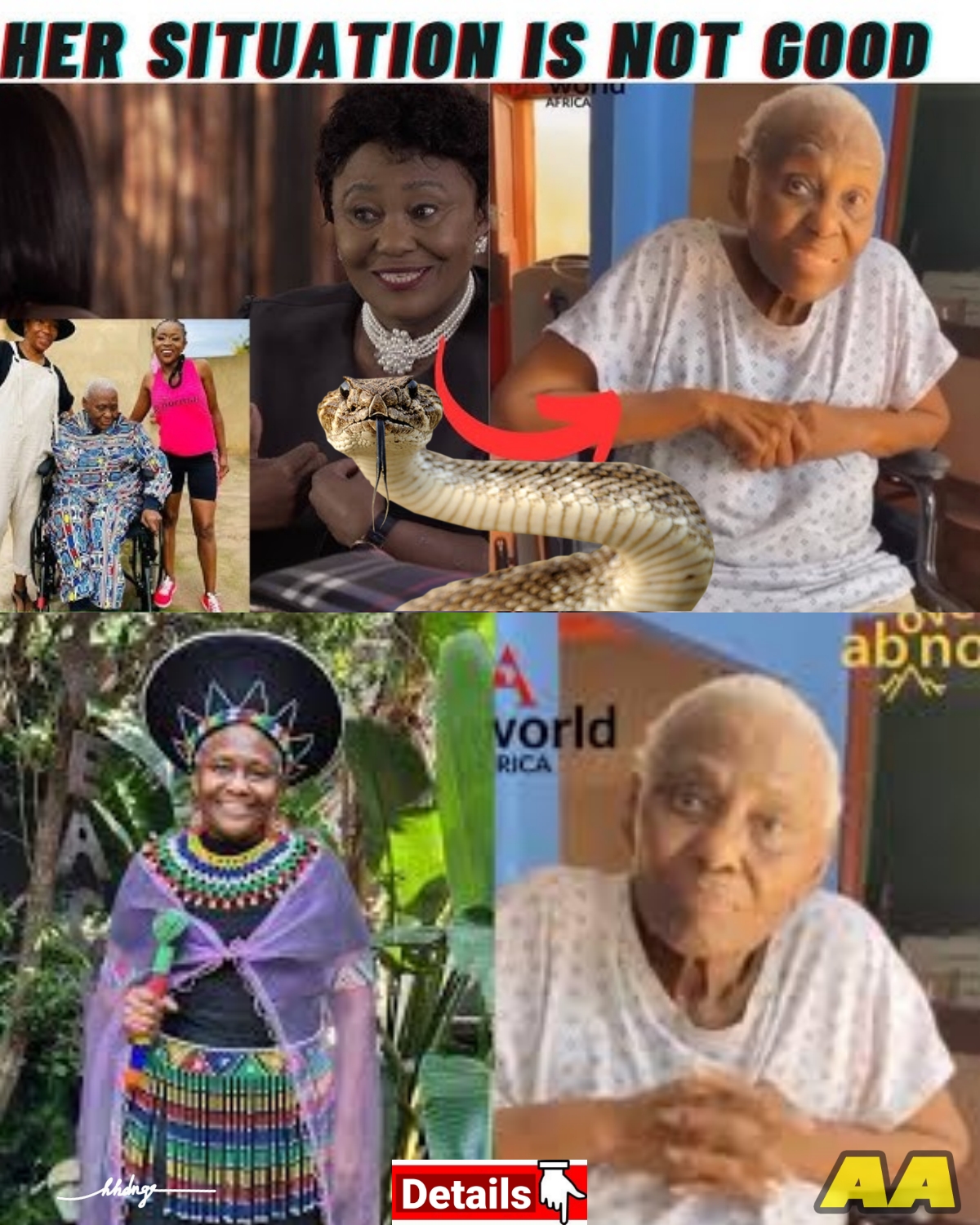 Snake in Her Spirit: Viral Breakdown of Actress Mam Nandi Nyembe Linked ...