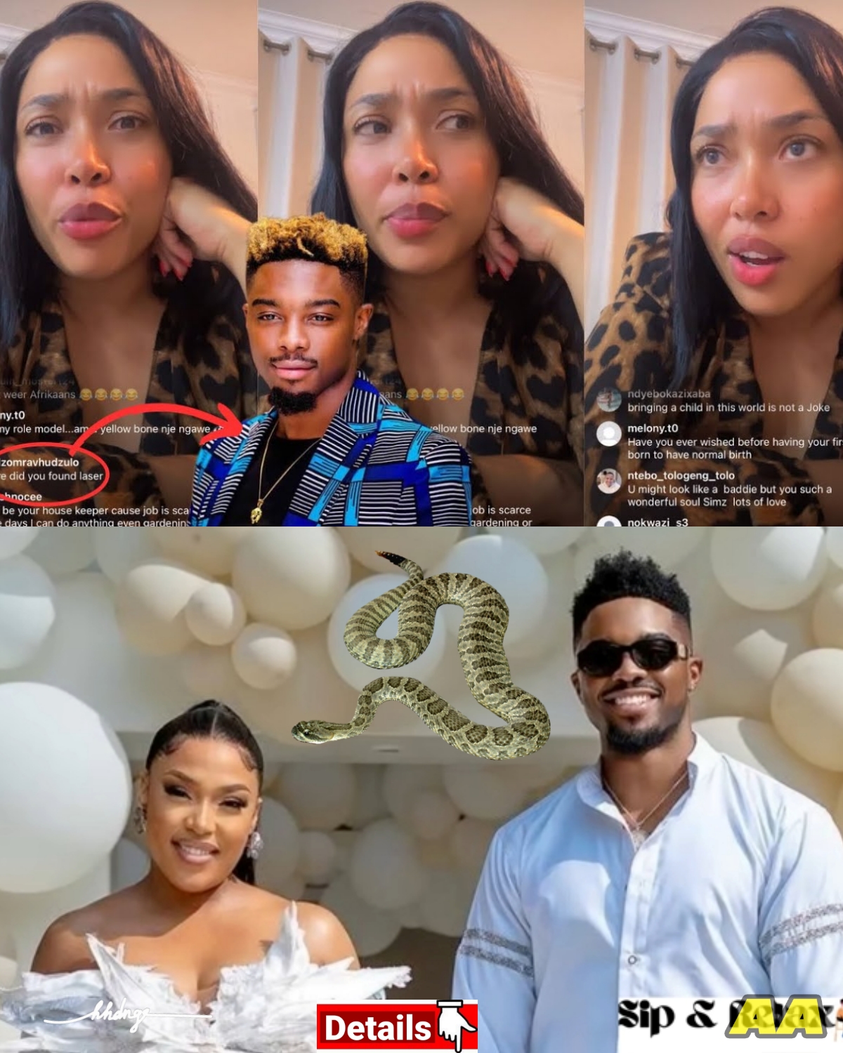 Simphiwe Ngema Cursed by the Serpent? Two Children Born Outside ...