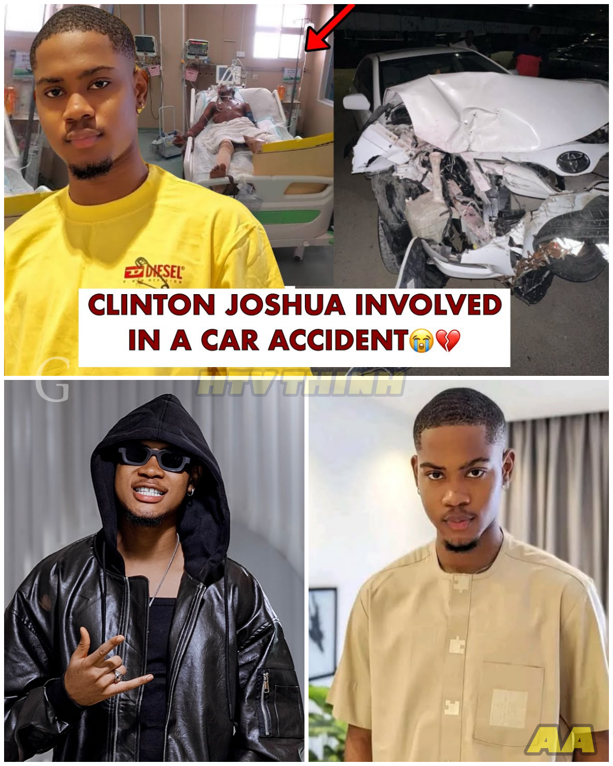 Sad! Actor Clinton Joshua Survive Fatal Car Accident, Crashes Car ...