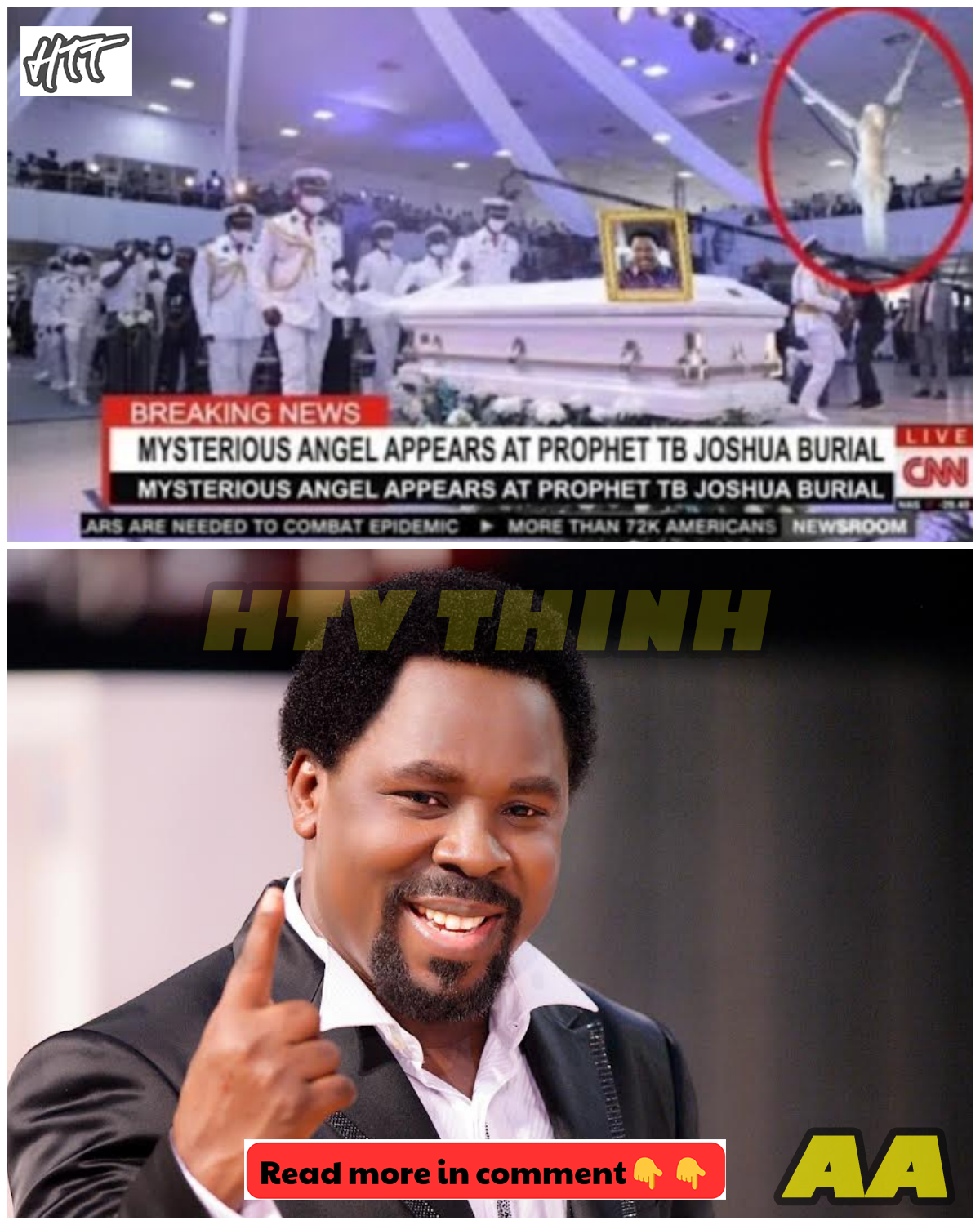 OMG An Angel is seen taking up TB Joshua to HEAVEN Full video - HTT - News