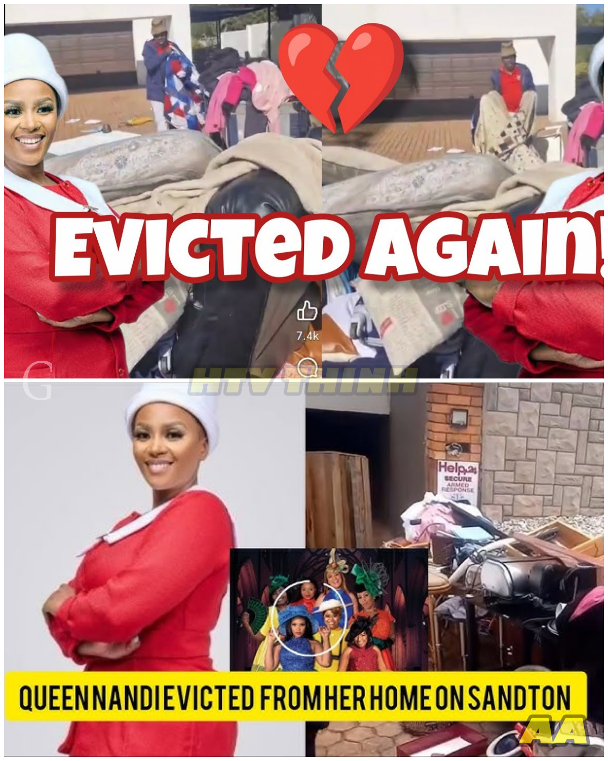 Live Drama: Queen Nandi and Her Children Evicted from Sandton Home ...