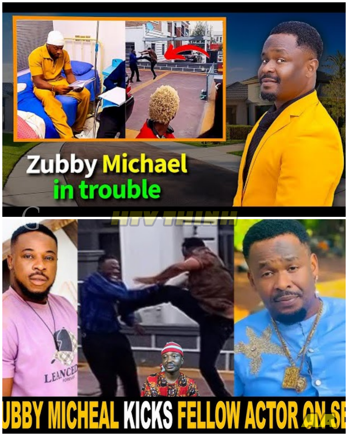 Zubby Michael Unscripted Kick Hospitalizes Co-Star Godwin Nnadiekwe | Nollywood Drama - News