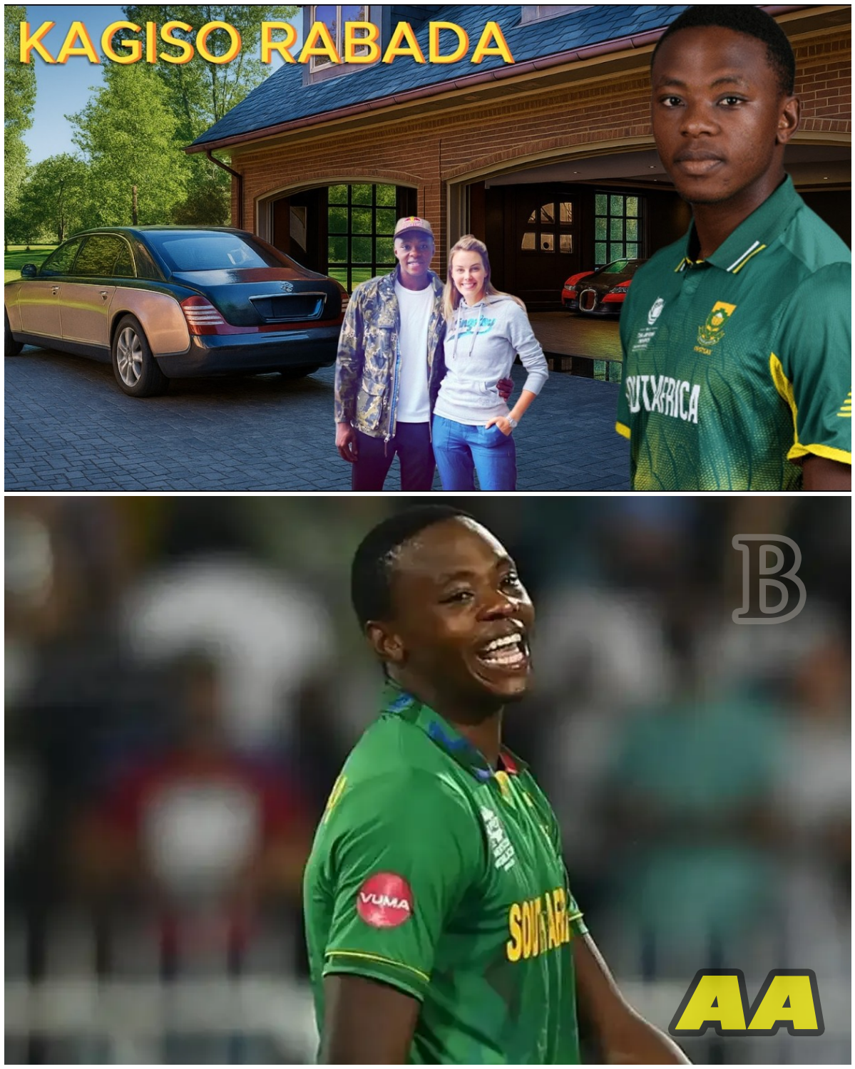 😱 You Won’t Believe Kagiso Rabada’s Mansion, Cars & Romance in 2025 ...
