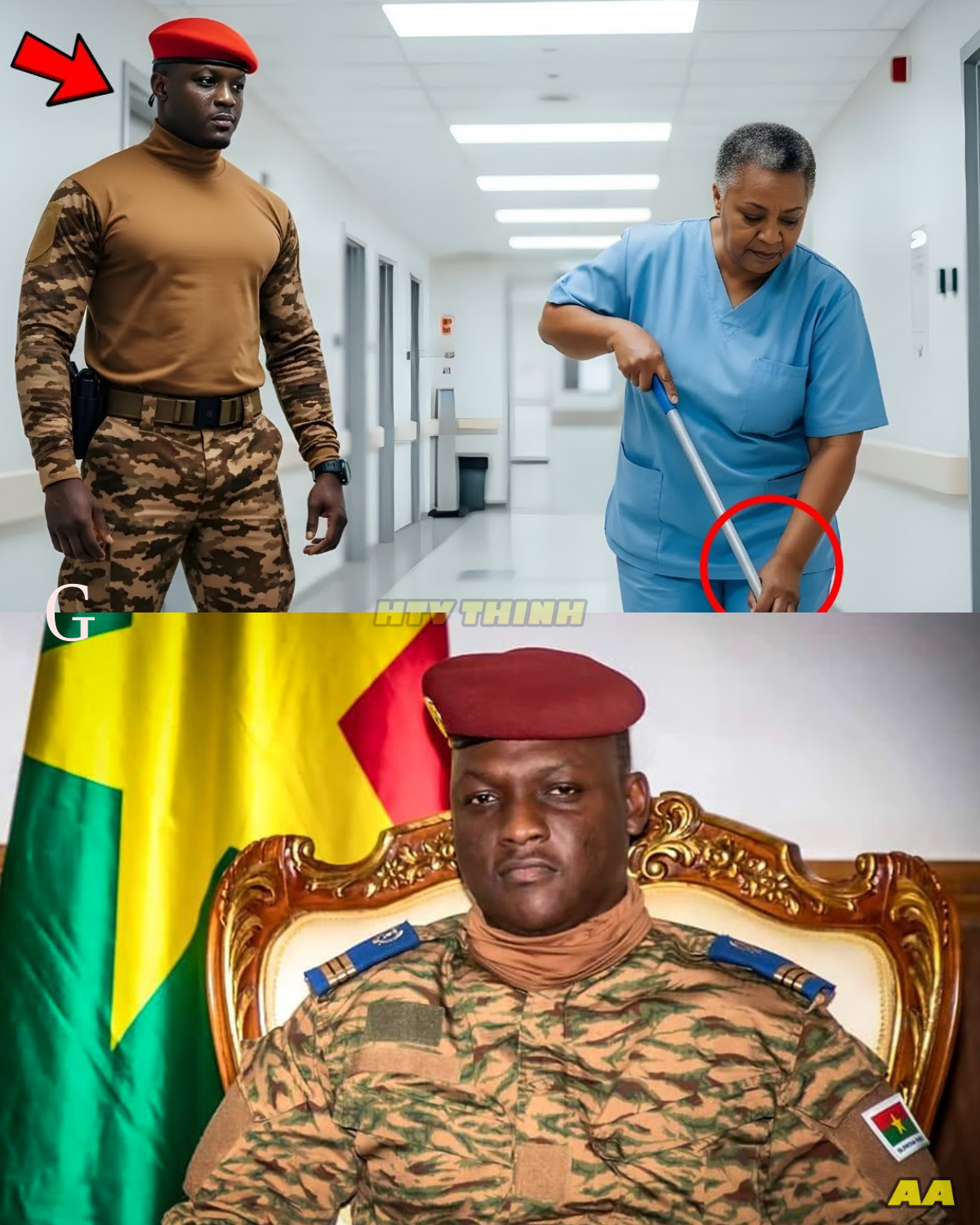 Shocking Hospital Encounter! Ibrahim Traoré Discovers Cleaning Lady Is ...